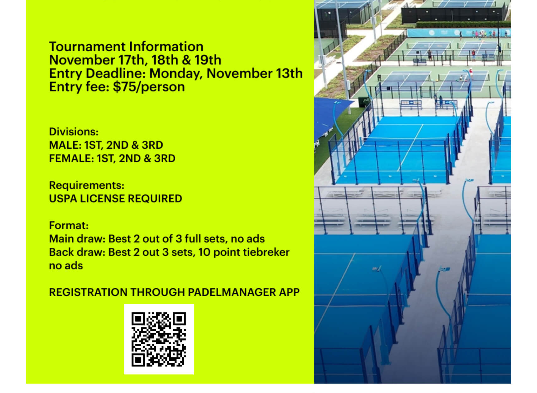 USTA National Campus (USPA 500) - The Padel Weekly - For the love of Padel