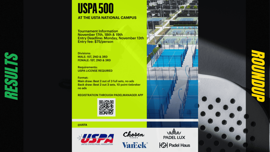 North American Results Roundup Nov 20, 2023 - The Padel Weekly - For ...