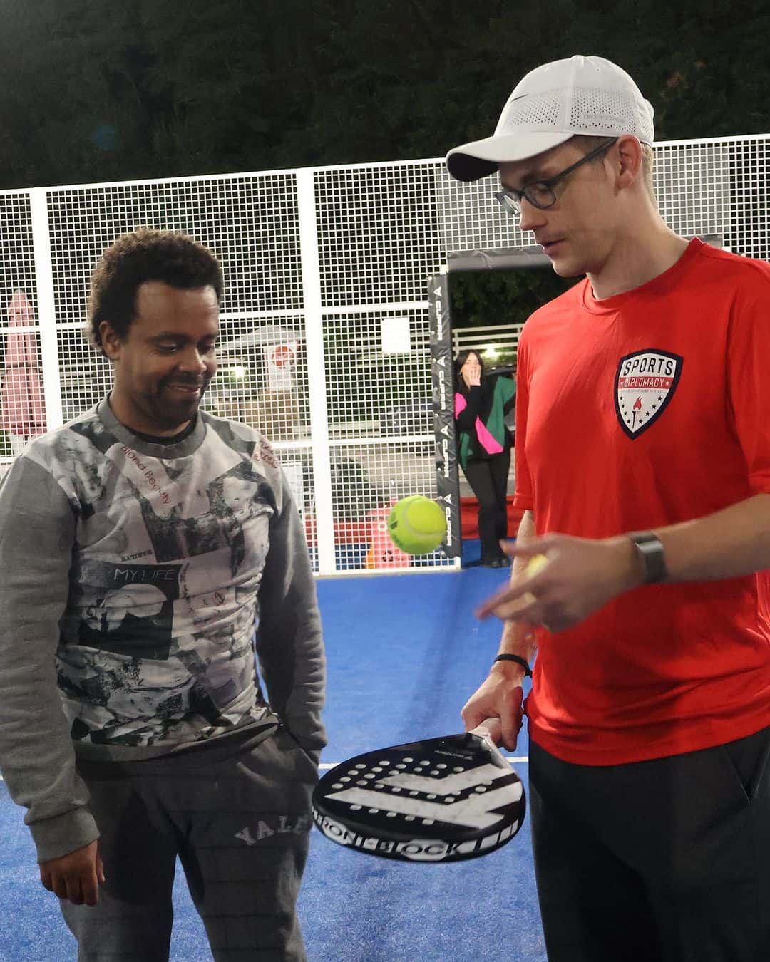Padel pros, Andrea Samson and Anderson Good bring Padel fun to Rome ...
